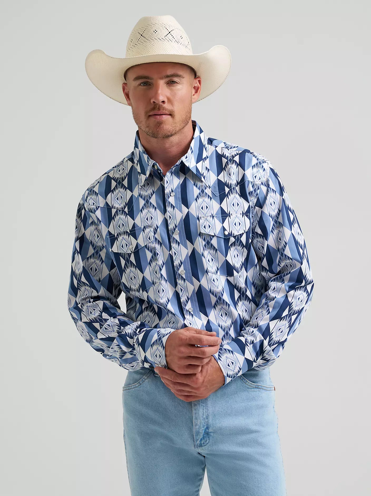 Mens Classic Fit Checotah Western – Western Stockman