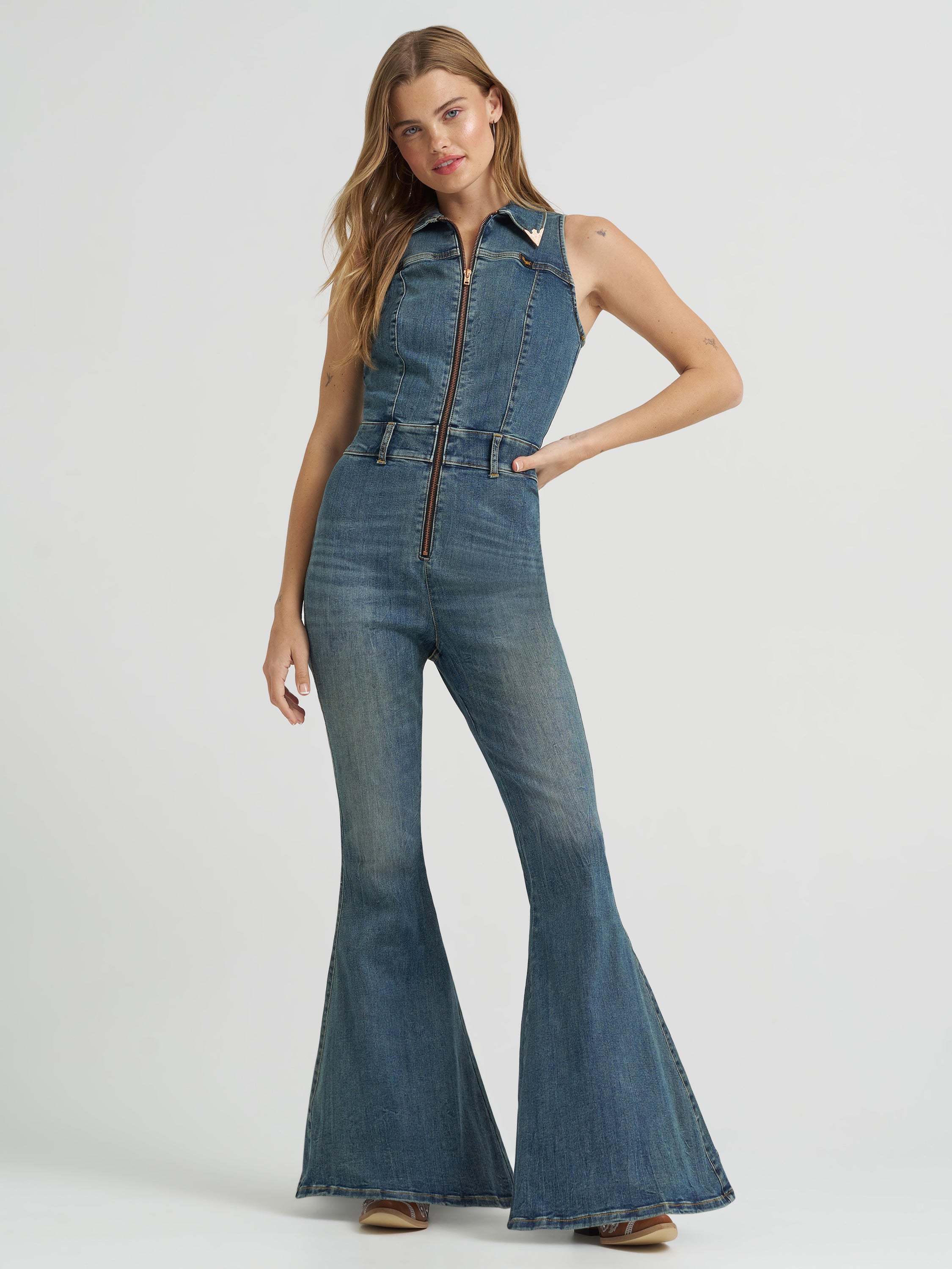 Lainey Wilson Denim Catsuit – Western Stockman